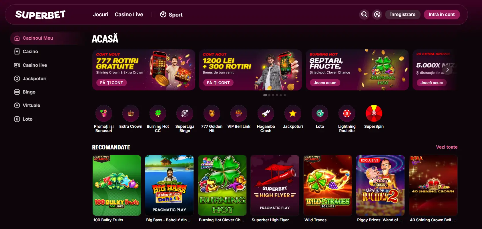 Superbet Casino România: Experiența Completă de Joc | Recenzie 2025